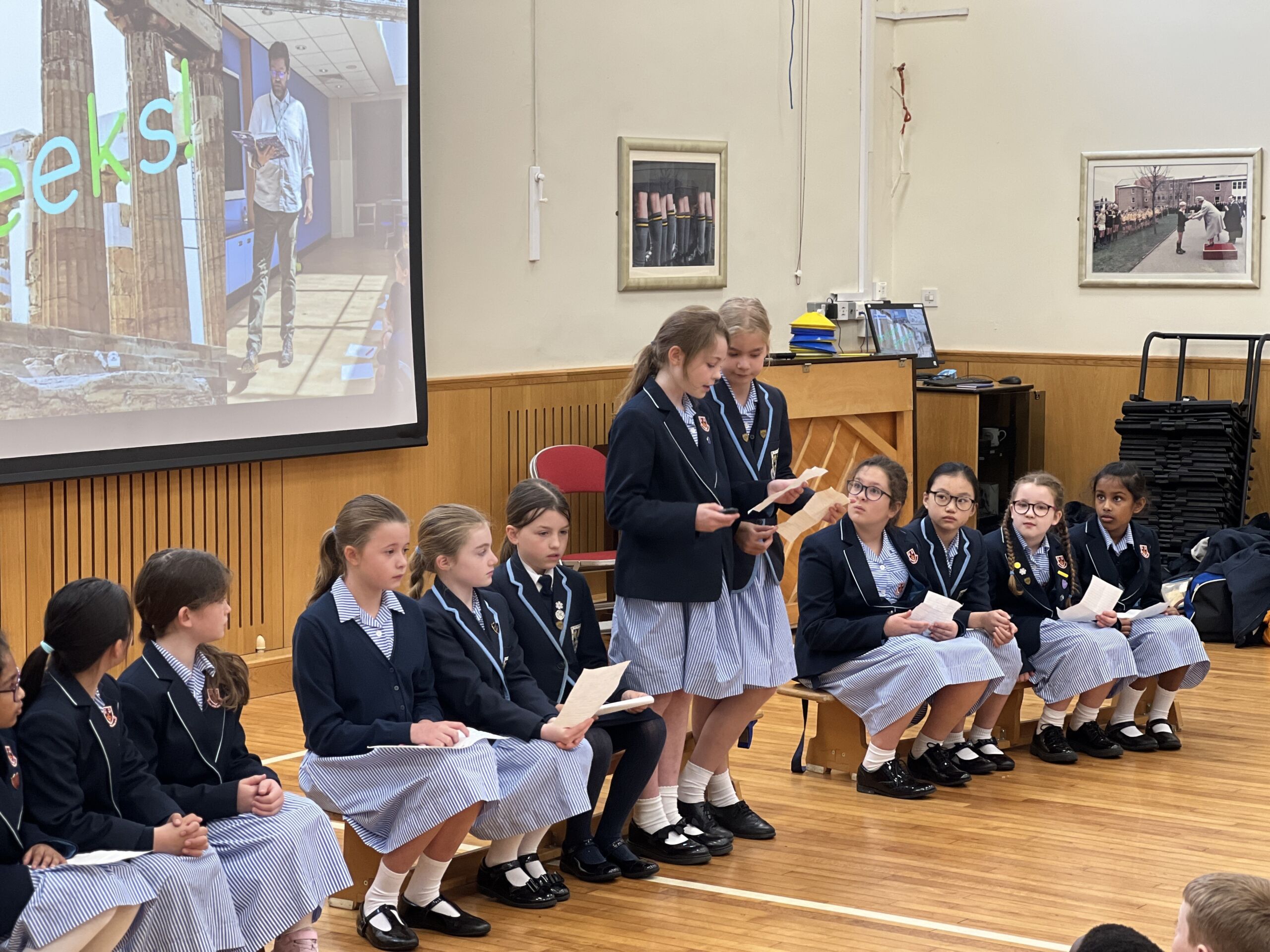 Year 5 Practise Public Speaking: Assembly Swap With QEGS - Wakefield ...