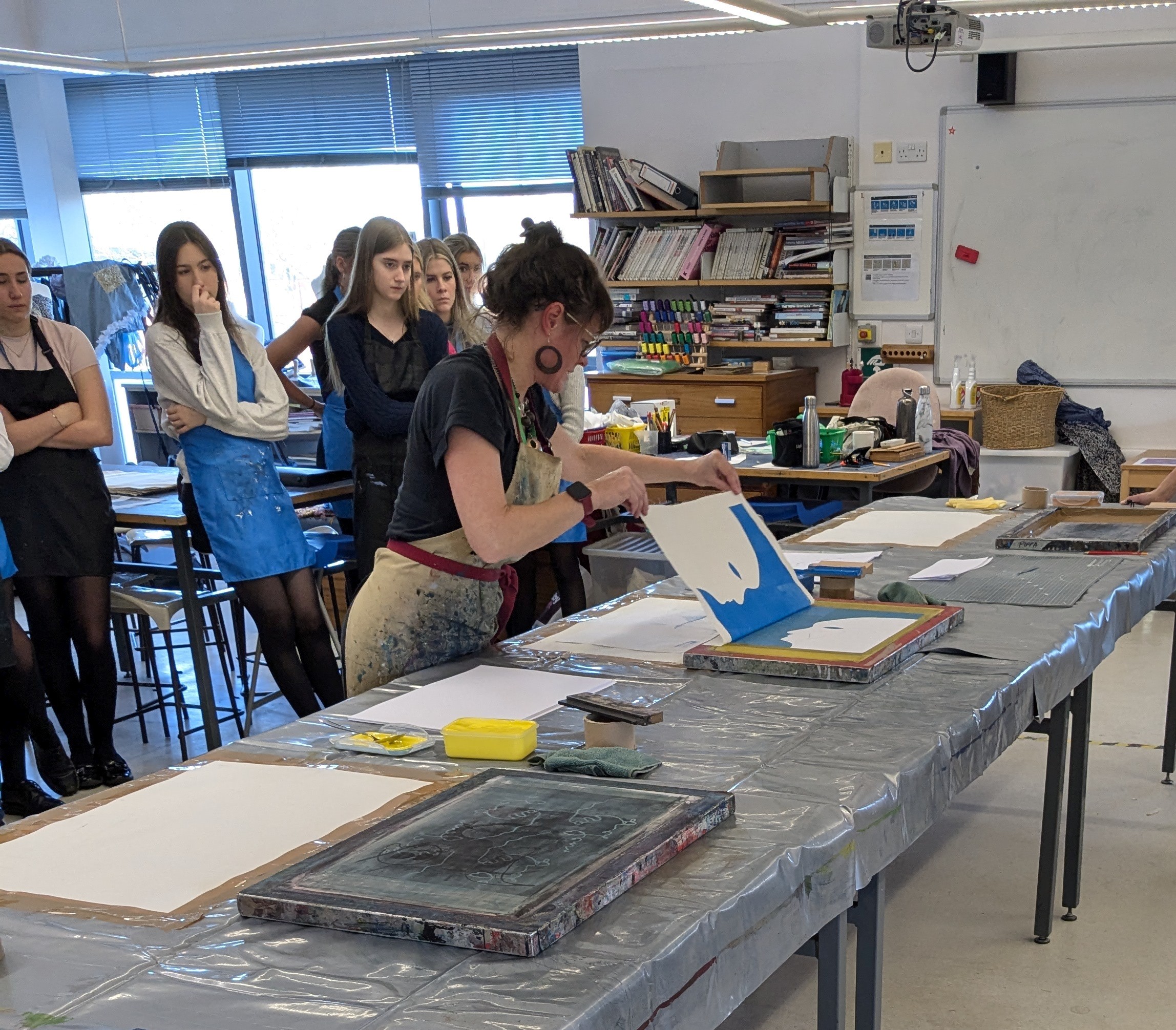 Co-Educational textiles printing workshop with Sarah Jane Palmer ...