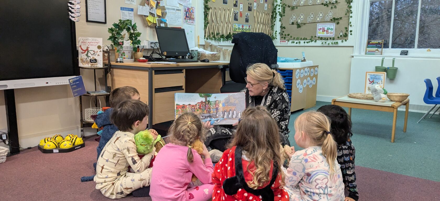 Once Upon a Time in FS2... Children Cosy Up for Bedtime Stories ...